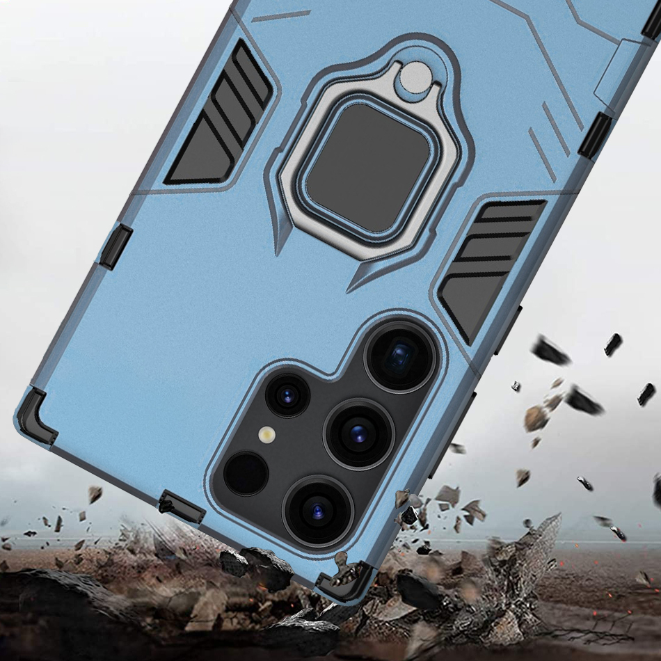 Slim Armour Shockproof Case for Samsung Galaxy S23 Ultra (Blue)