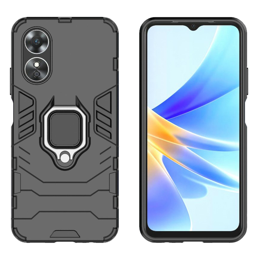 Slim Armour Tough Shockproof Case for Oppo A17 (Black)