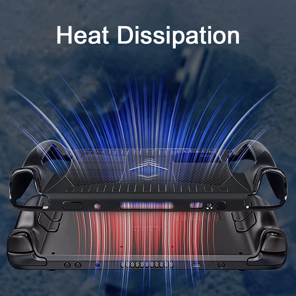 Flexi Slim Carbon Fibre Case For Valve Steam Deck Black