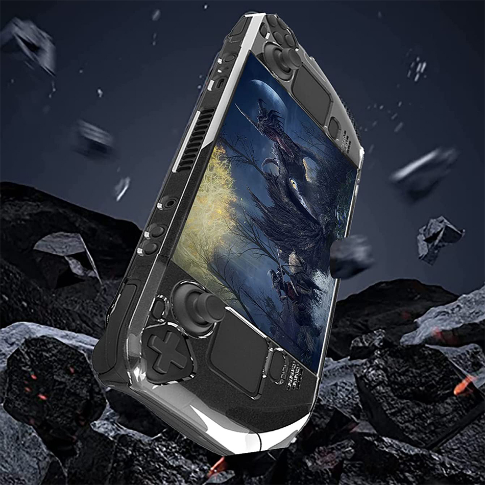 Crystal Hard Shell Case for Valve Steam Deck (Clear)