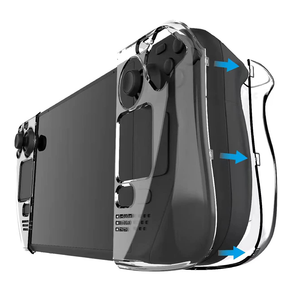 Crystal Hard Shell Case for Valve Steam Deck (Clear)