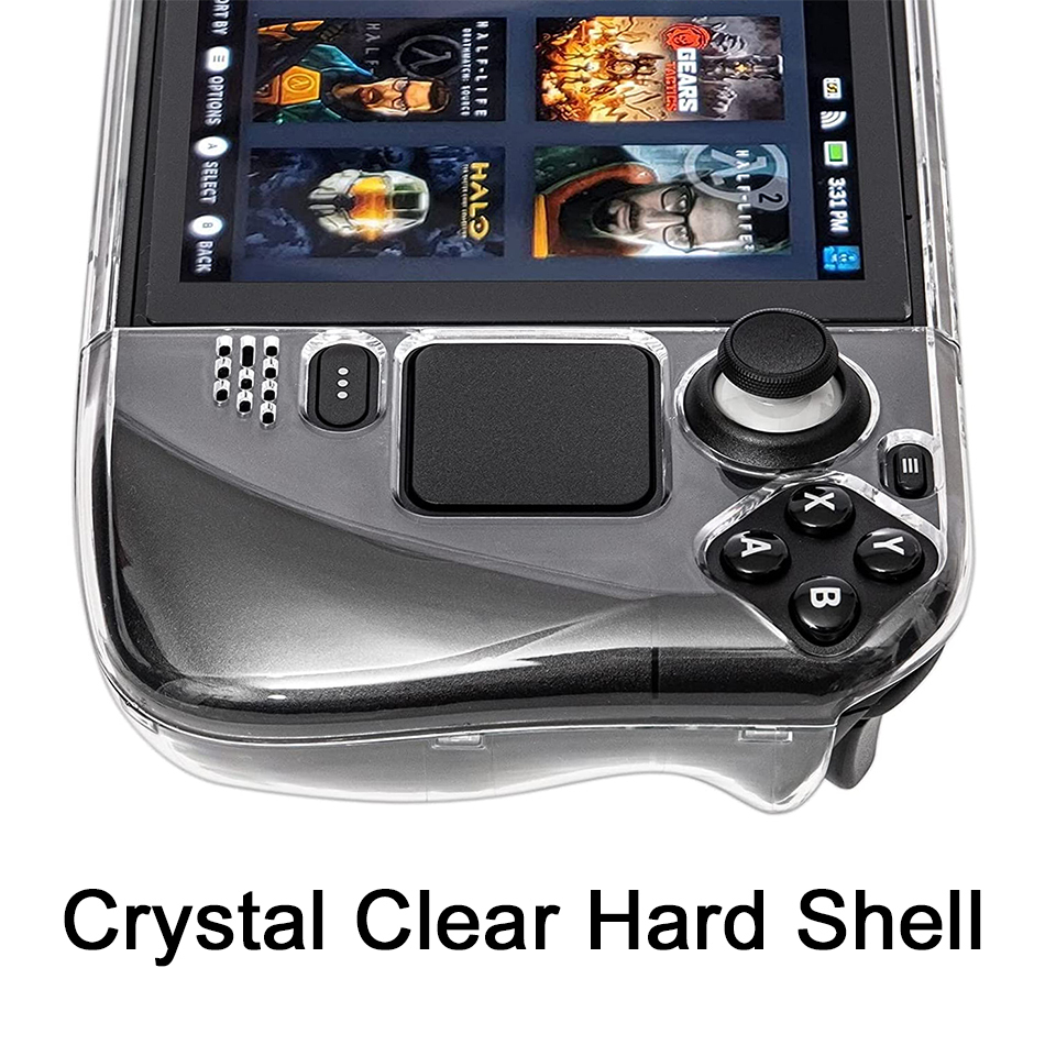 Crystal Hard Shell Case for Valve Steam Deck (Clear)