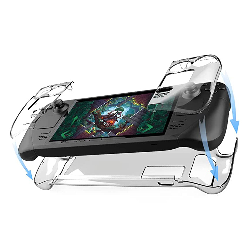 Crystal Hard Shell Case for Valve Steam Deck (Clear)