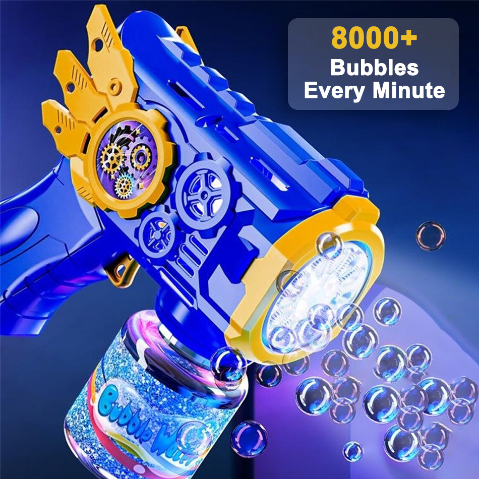 Automatic Bubble Blaster Kids Toy Machine Gun (12-Hole)