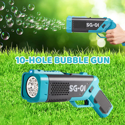 Automatic Bubble Blaster Kids Toy Machine Gun