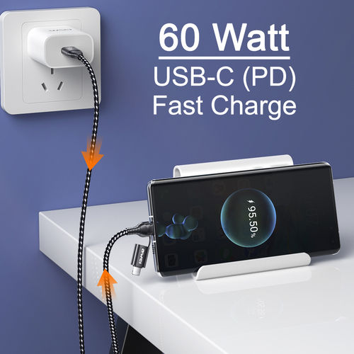 Awei 4-in-1 (60W) PD USB Type-C / Lightning / Charging Cable (1m)