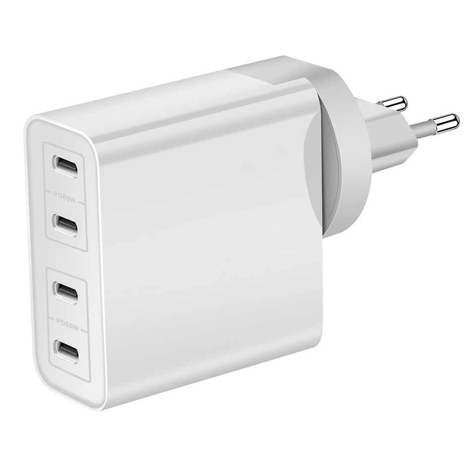 GaN PD 130W (4-Port) USB Type-C Travel Charger Adapter for Laptop