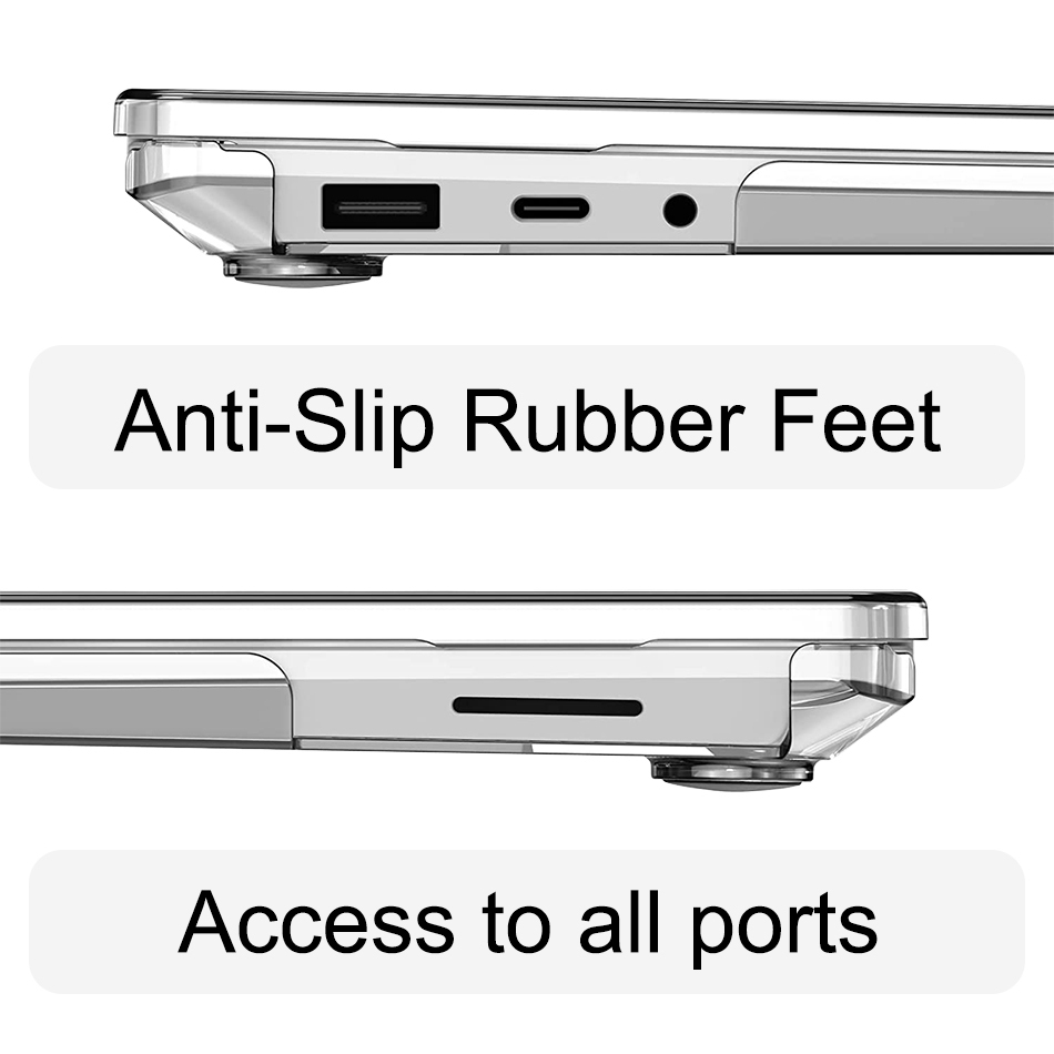 Clear Hard Case for Surface Laptop 5 / 4 / 3 (13.5") (Metal)