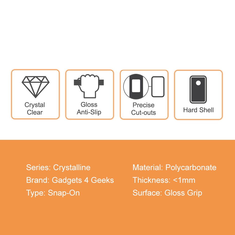 Clear Hard Case for Surface Laptop 5 / 4 / 3 (13.5") (Metal)