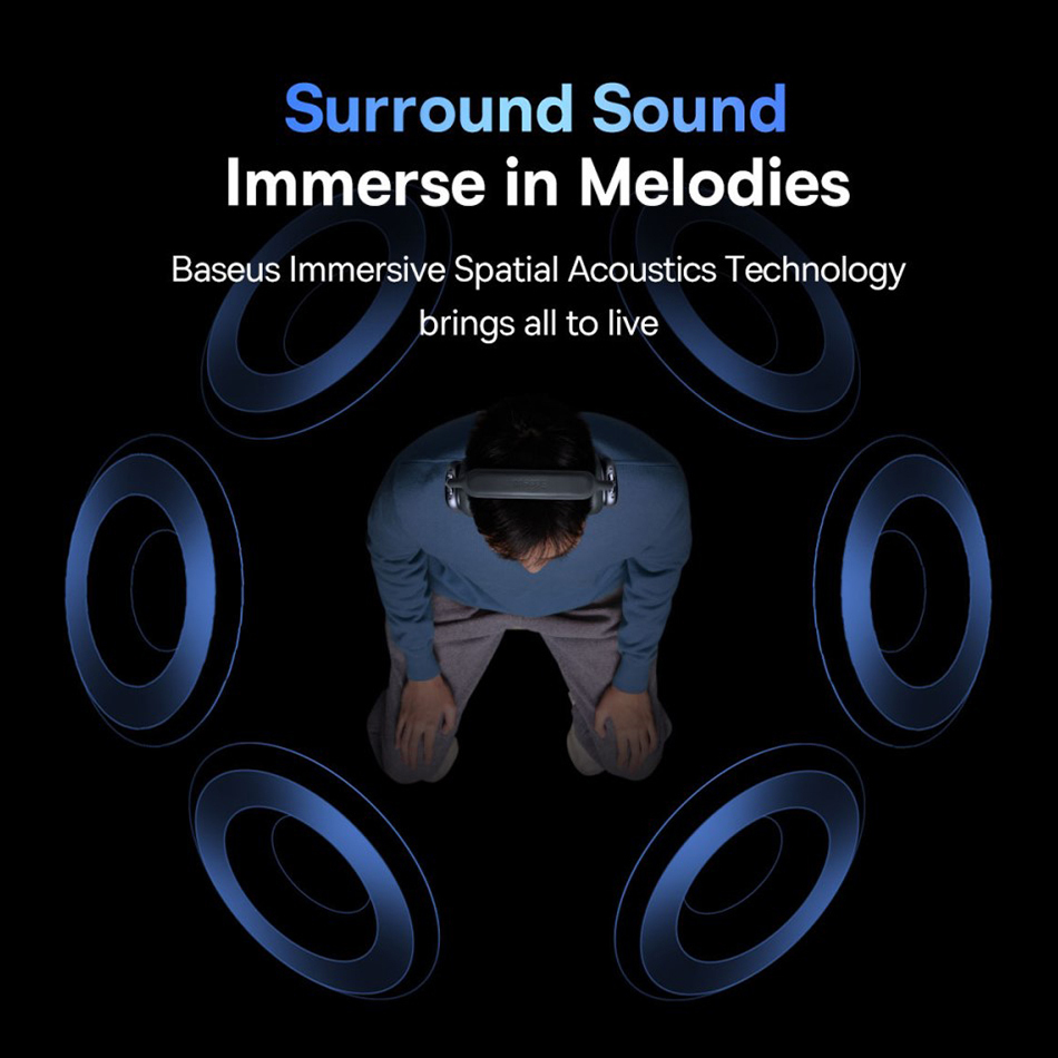 Baseus Bowie H2 Noise-Cancelling Bluetooth Wireless Headphones