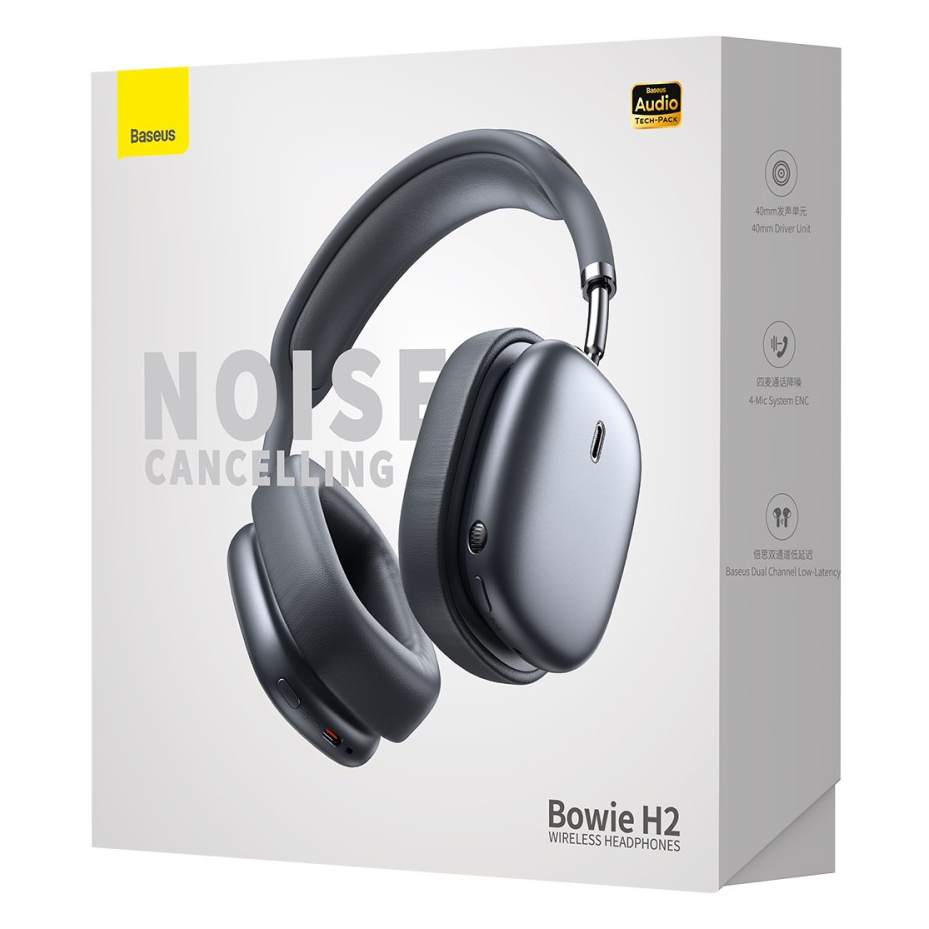 Baseus Bowie H2 Noise-Cancelling Bluetooth Wireless Headphones