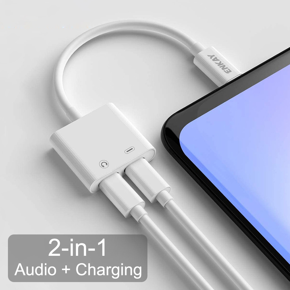 Enkay USB Type-C Audio Splitter Charging Adapter