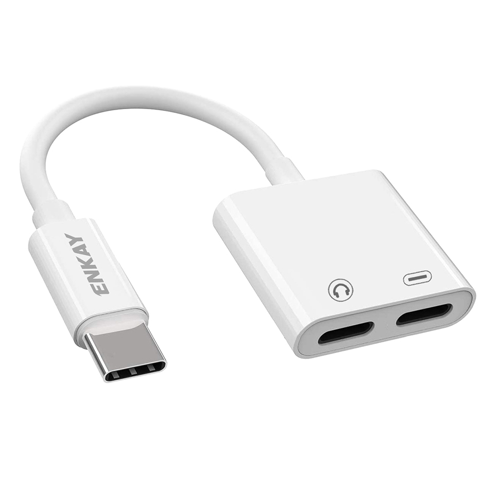 Enkay USB Type-C Audio Splitter Charging Adapter