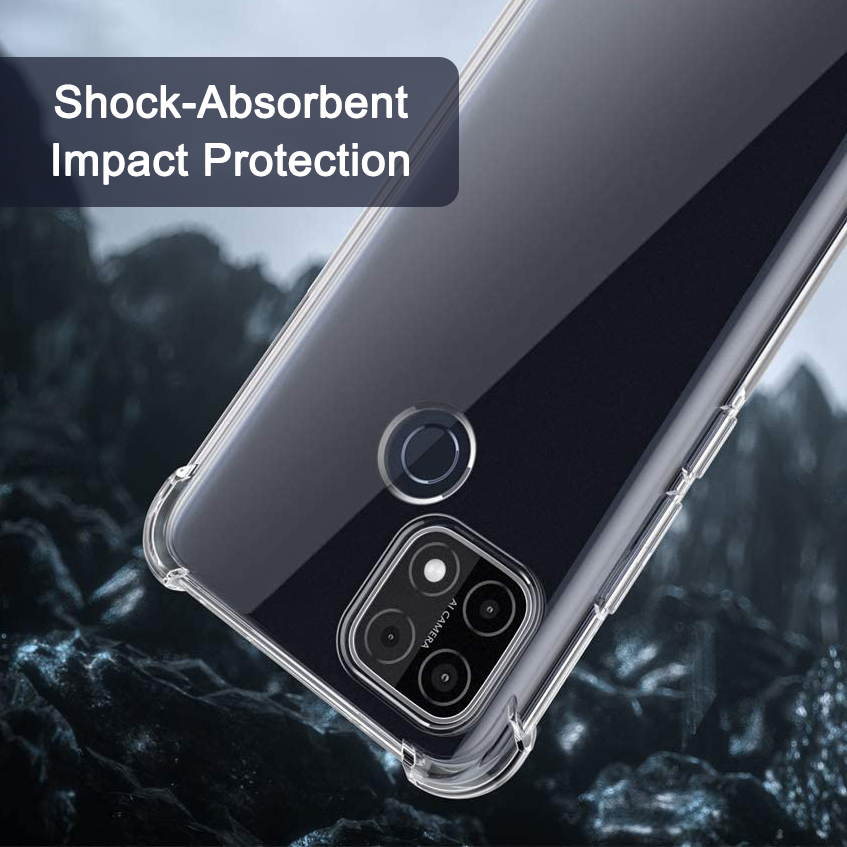 Flexi Gel Shockproof Case for Oppo A15 (Clear)