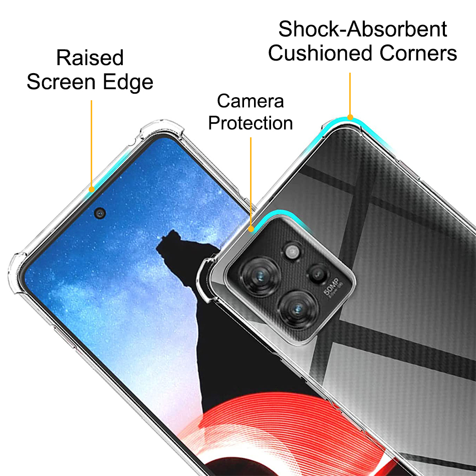 Flexi Gel Shockproof Case for Motorola ThinkPhone 5G (Clear)