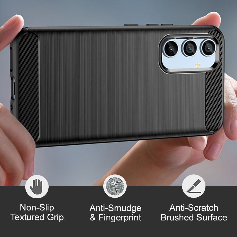 Flexi Slim Carbon Fibre Case for Samsung Galaxy A54 5G (Black)