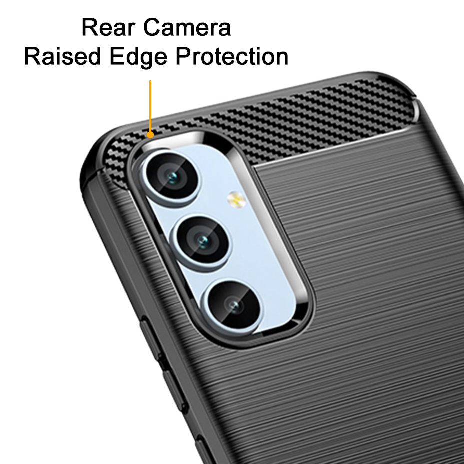 Flexi Slim Carbon Fibre Case for Samsung Galaxy A54 5G (Black)