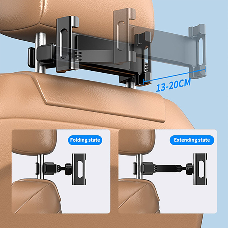Rock Heavy Duty Extendable Car Headrest Tablet Holder Mount