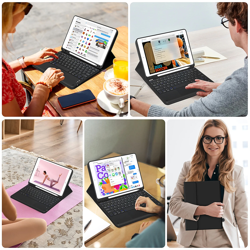 Wireless Bluetooth Touchpad Keyboard for Phone / Tablet / Laptop