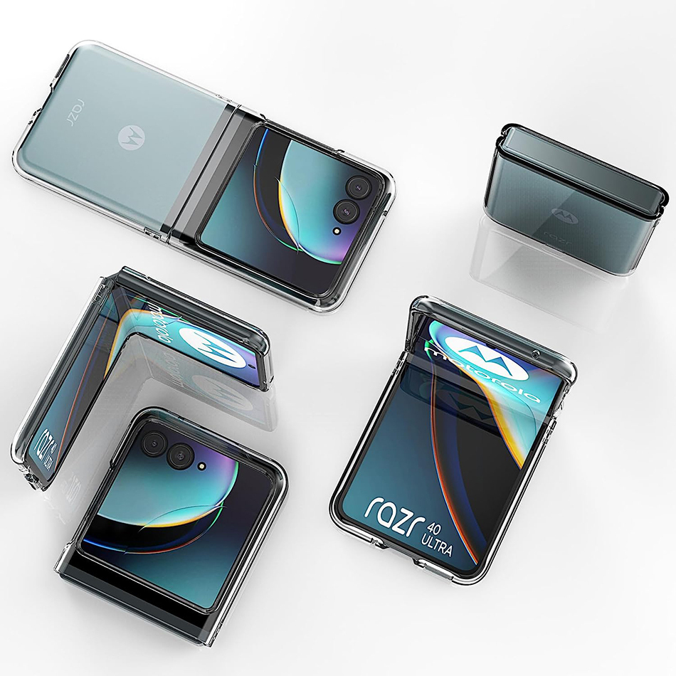 Crystal Hard Shell Case for Motorola Razr 40 Ultra (Clear)