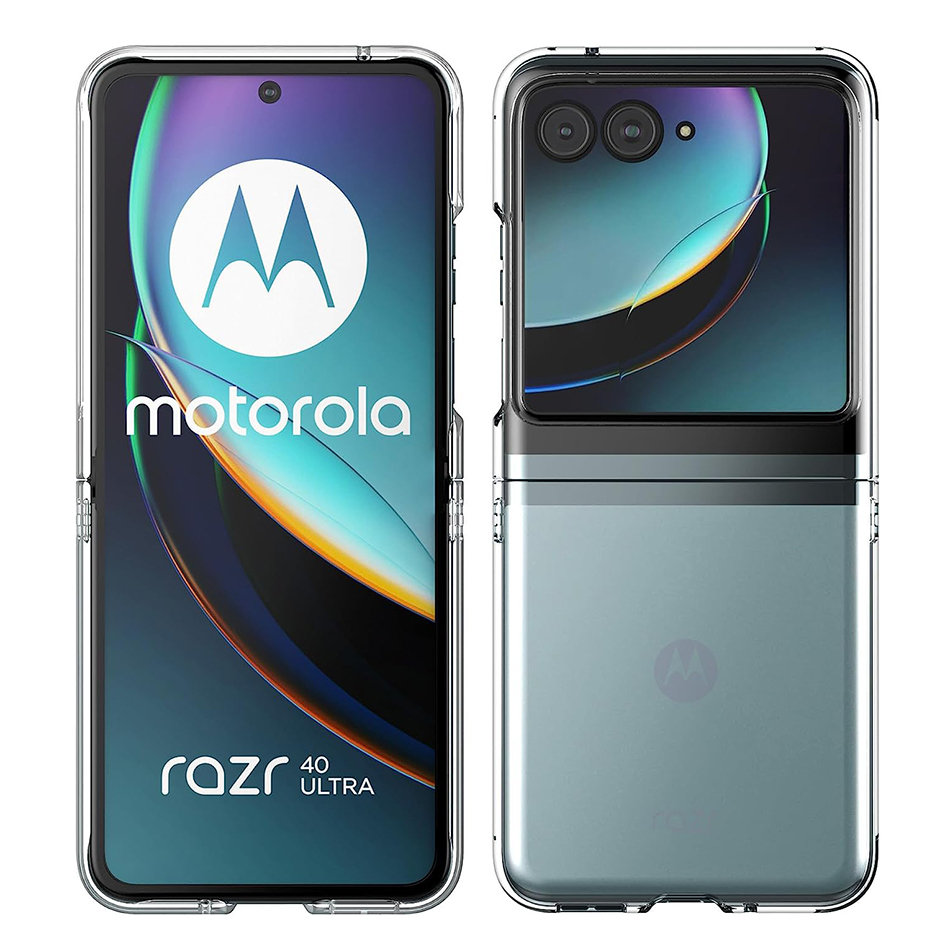 Crystal Hard Shell Case for Motorola Razr 40 Ultra (Clear)