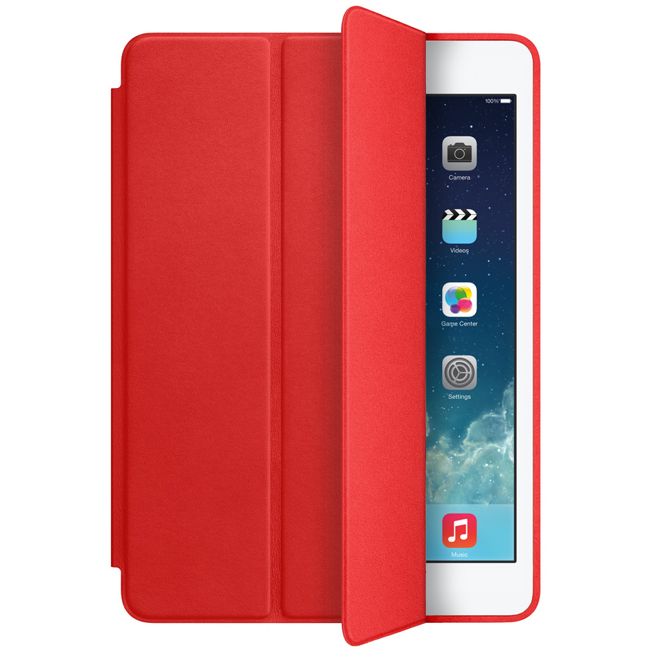 Trifold Smart Case Stand for Apple iPad Mini 1st / 2nd Gen (Red)
