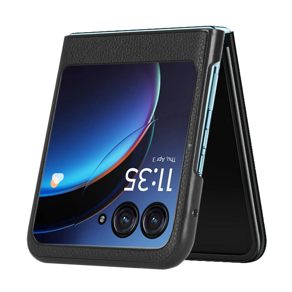 Wallet Case Card Holder Pouch for Motorola Razr 40 Ultra (Black)