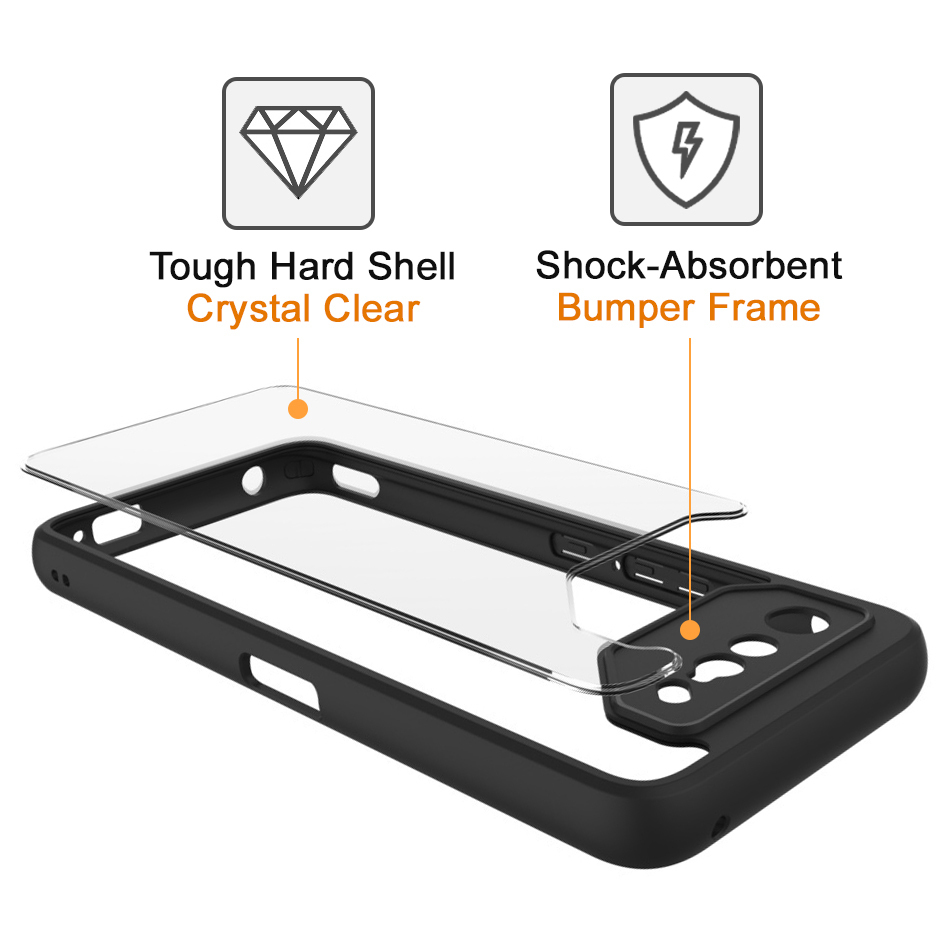 Hybrid Fusion Shockproof Case for Asus ROG Phone 7 / 7 Ultimate