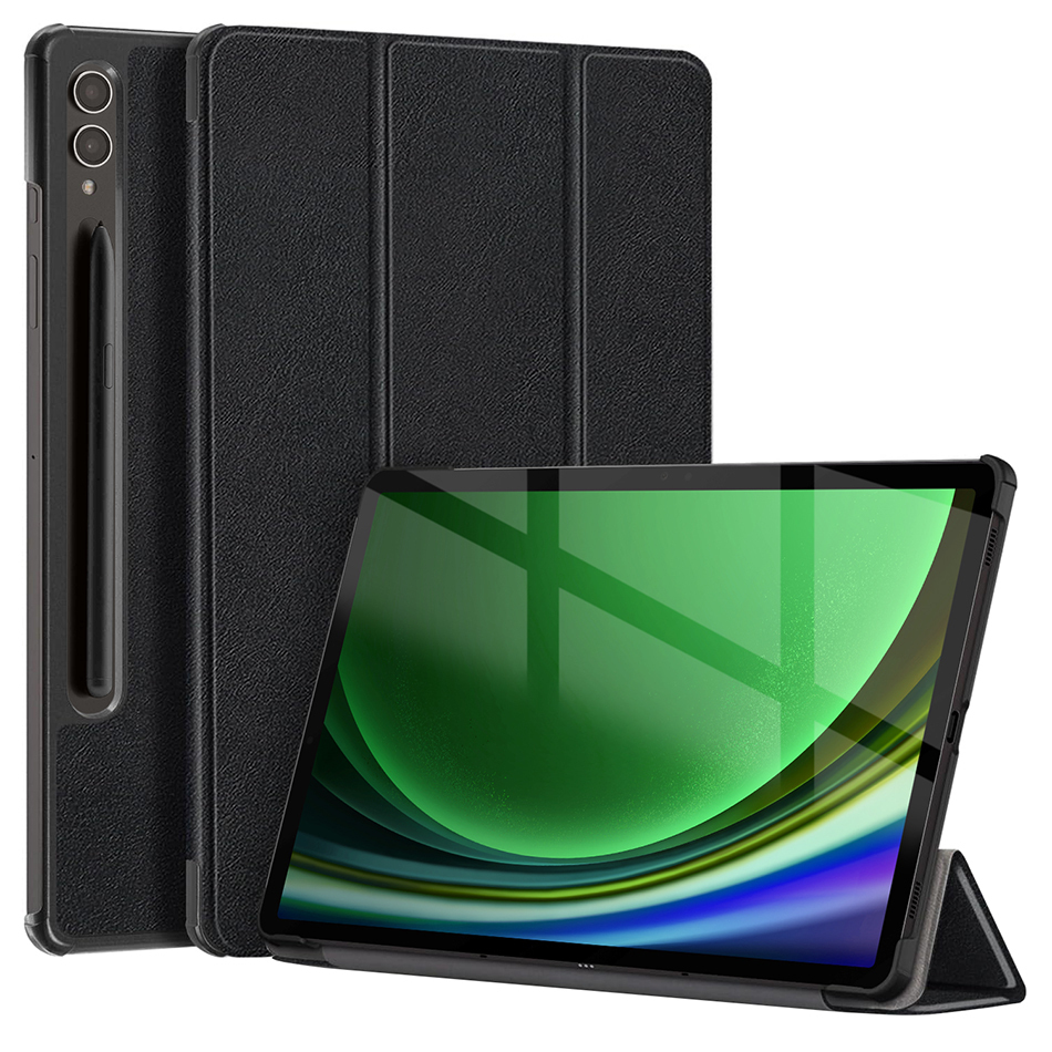 Trifold Sleep/Wake Smart Case for Samsung Galaxy Tab S9+ (Black)