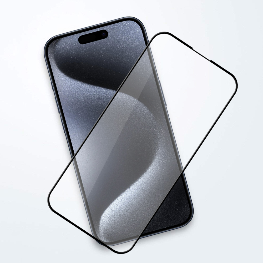 Full Tempered Glass Screen Protector for Apple iPhone 15 Pro