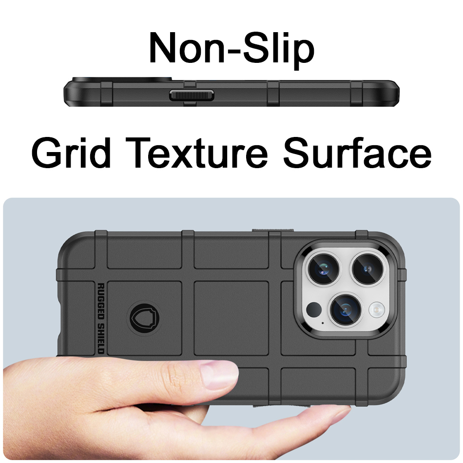 Anti-Shock Grid Shockproof Case for Apple iPhone 15 Pro Max