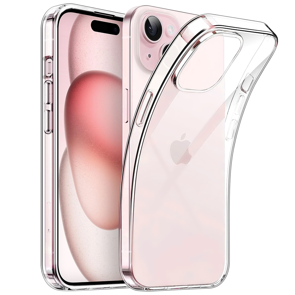 Flexi Slim Gel Case for Apple iPhone 15 (Clear)