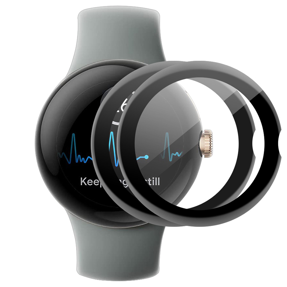 3D Curved Screen Protector for Google Pixel Watch 3 41mm (Black)