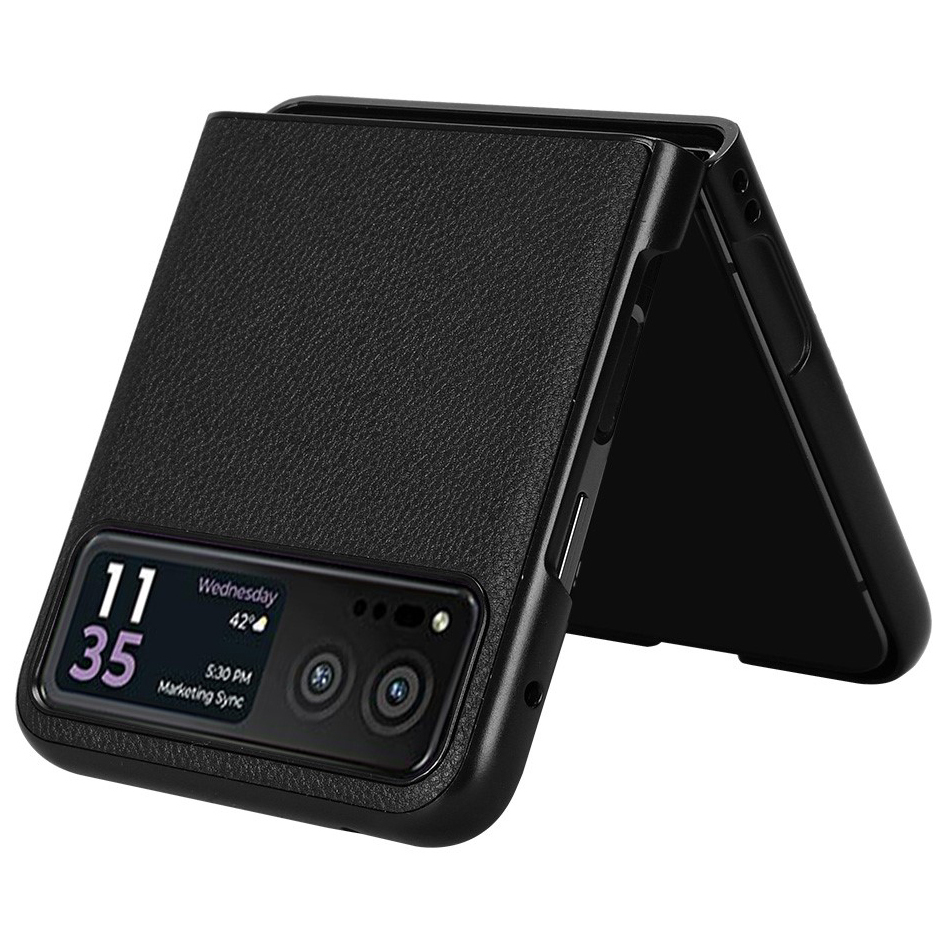 Wallet Case Card Holder Pouch for Motorola Razr 40 (Black)