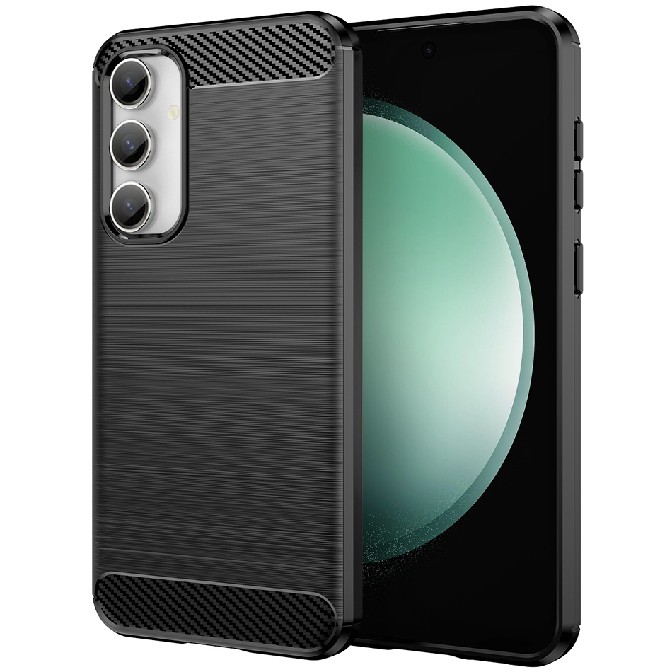 Flexi Slim Carbon Fibre Case for Samsung Galaxy S23 FE (Black)