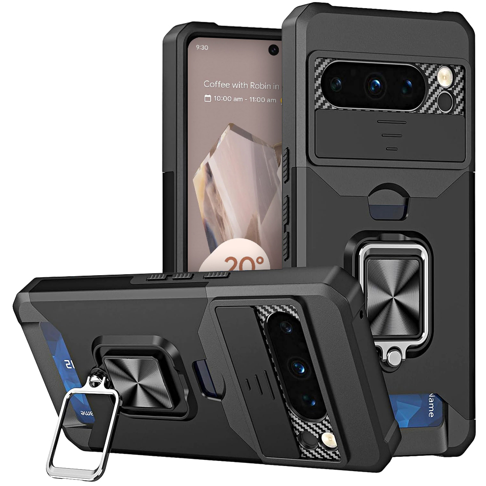 Heavy Duty Slide Case Card Holder for Google Pixel 8 Pro