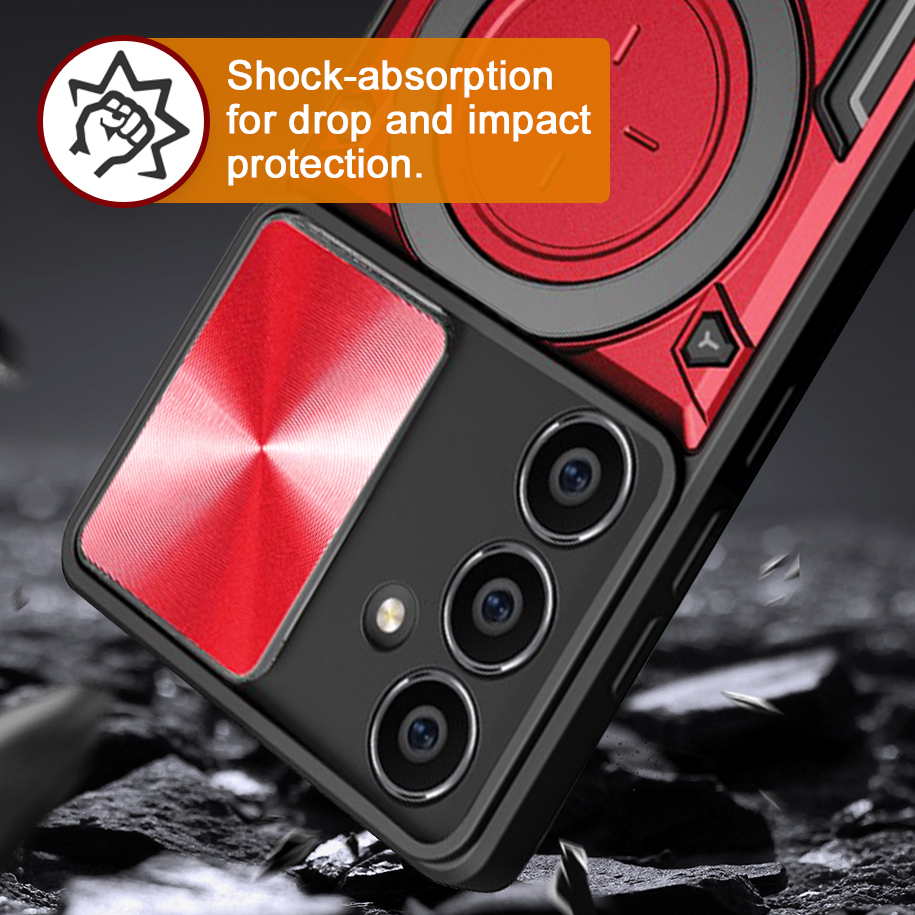 Slim Armour Shockproof Slide Case for Samsung Galaxy S23 FE (Red)