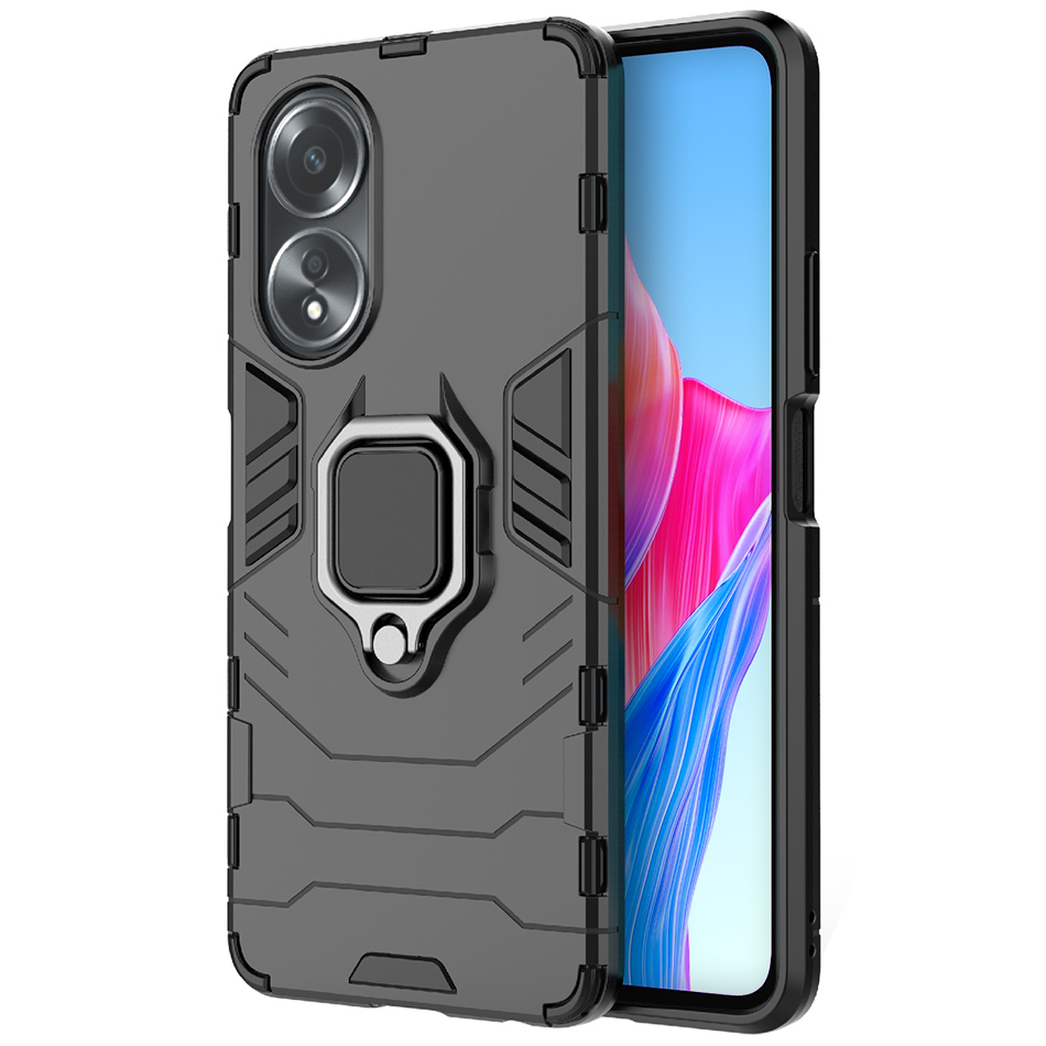 Slim Armour Shockproof Case for Oppo A58 4G (Black)