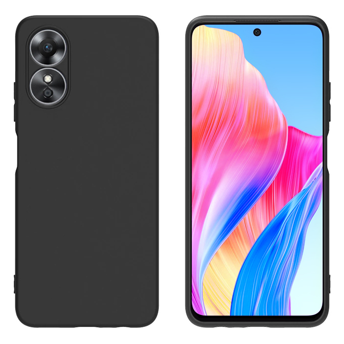 Flexi Stealth Silicone Case for Oppo A58 4G (Black)