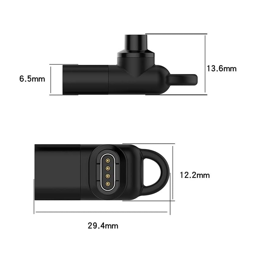 L-Shape USB Type-C Adapter / Charging Connector for Garmin Watch