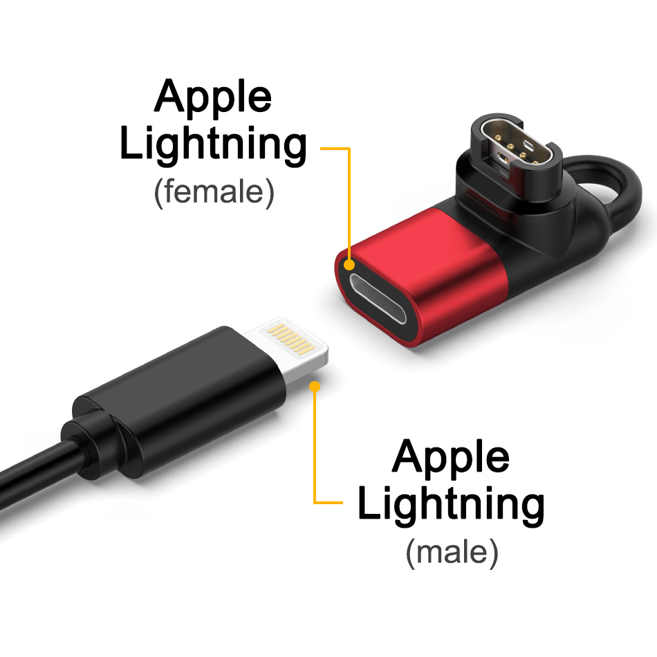 L-Shape Lightning Adapter / Charging Connector for Garmin Watch
