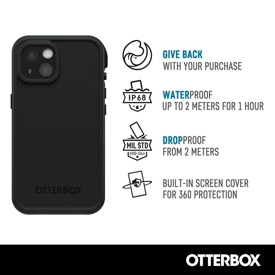 OtterBox Fre MagSafe Waterproof Case for Apple iPhone 15