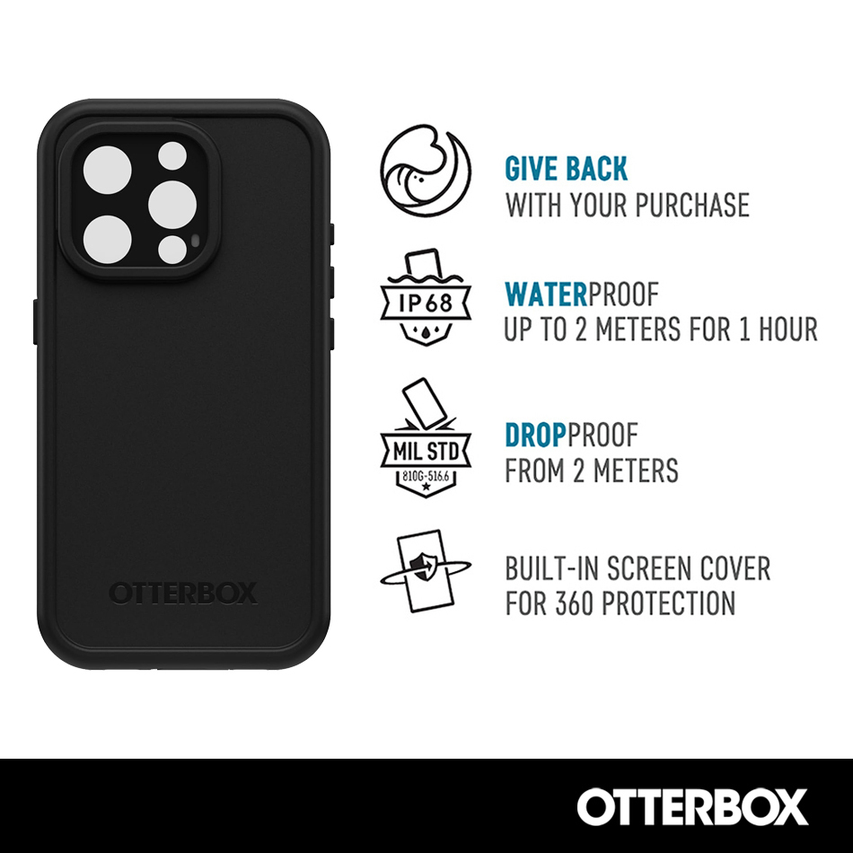 OtterBox Fre MagSafe Waterproof Case for Apple iPhone 15 Pro Max OtterBox Fre MagSafe Waterproof Case for Apple iPhone 15 Pro Max