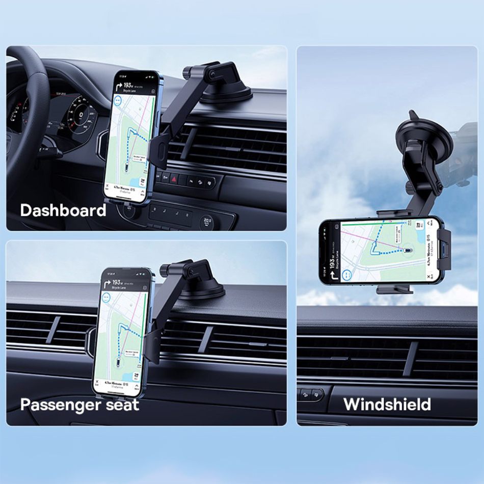 Baseus Suction Cup Dashboard / Windshield Car Mount Phone Holder