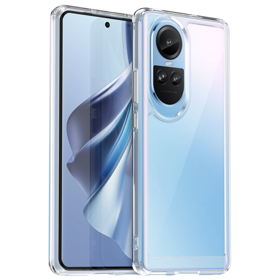 Hybrid Acrylic Shockproof Case for Oppo Reno10 5G (Clear)