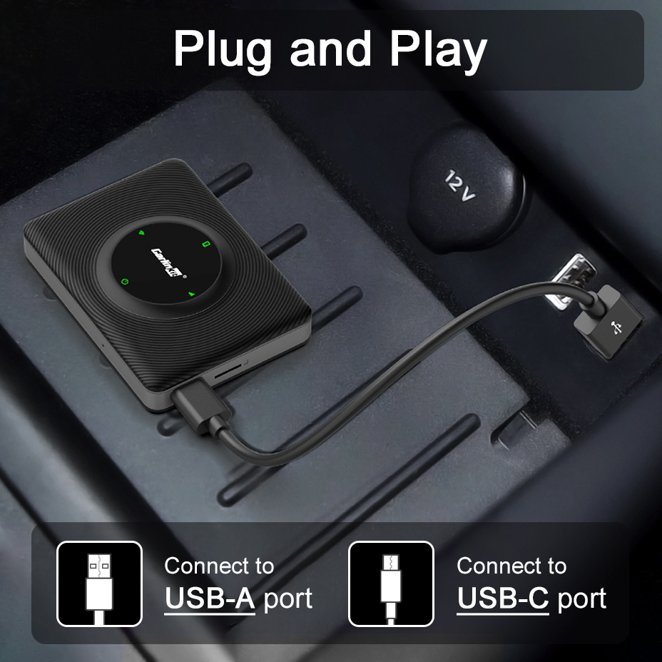 Carlinkit Tesla Wireless CarPlay Android Auto Adapter for Model 3