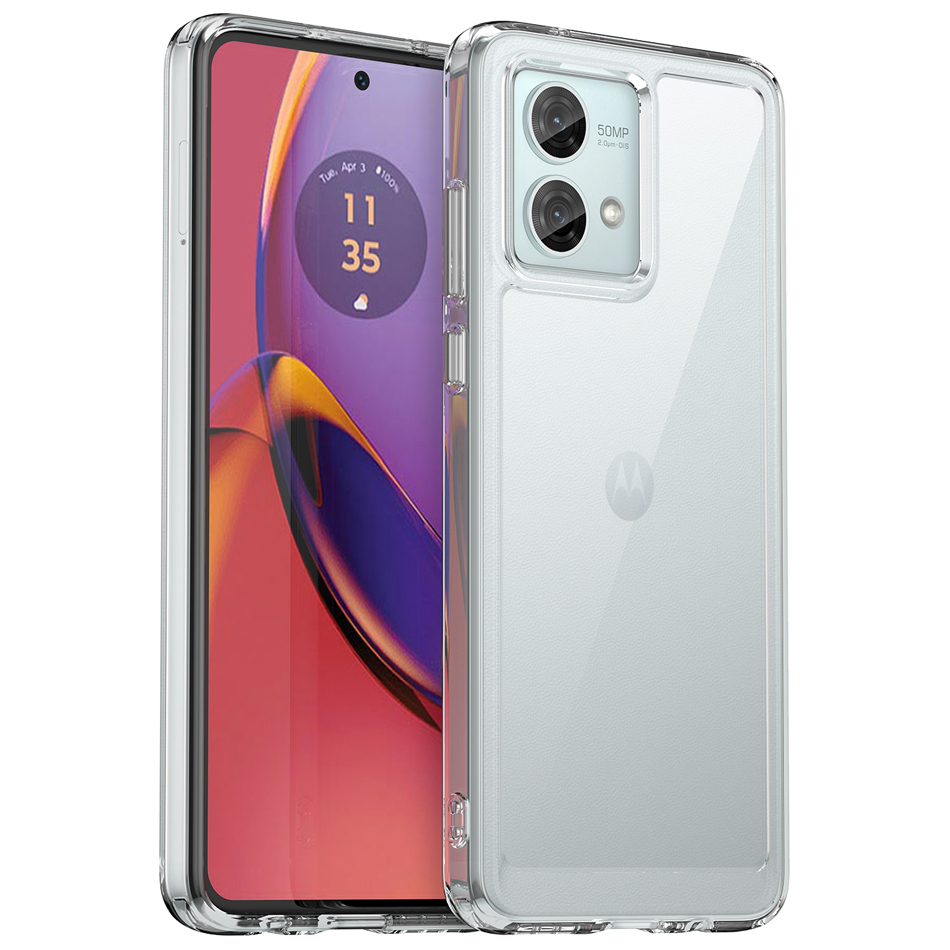 Hybrid Acrylic Shockproof Case for Motorola Moto G84 (Clear)