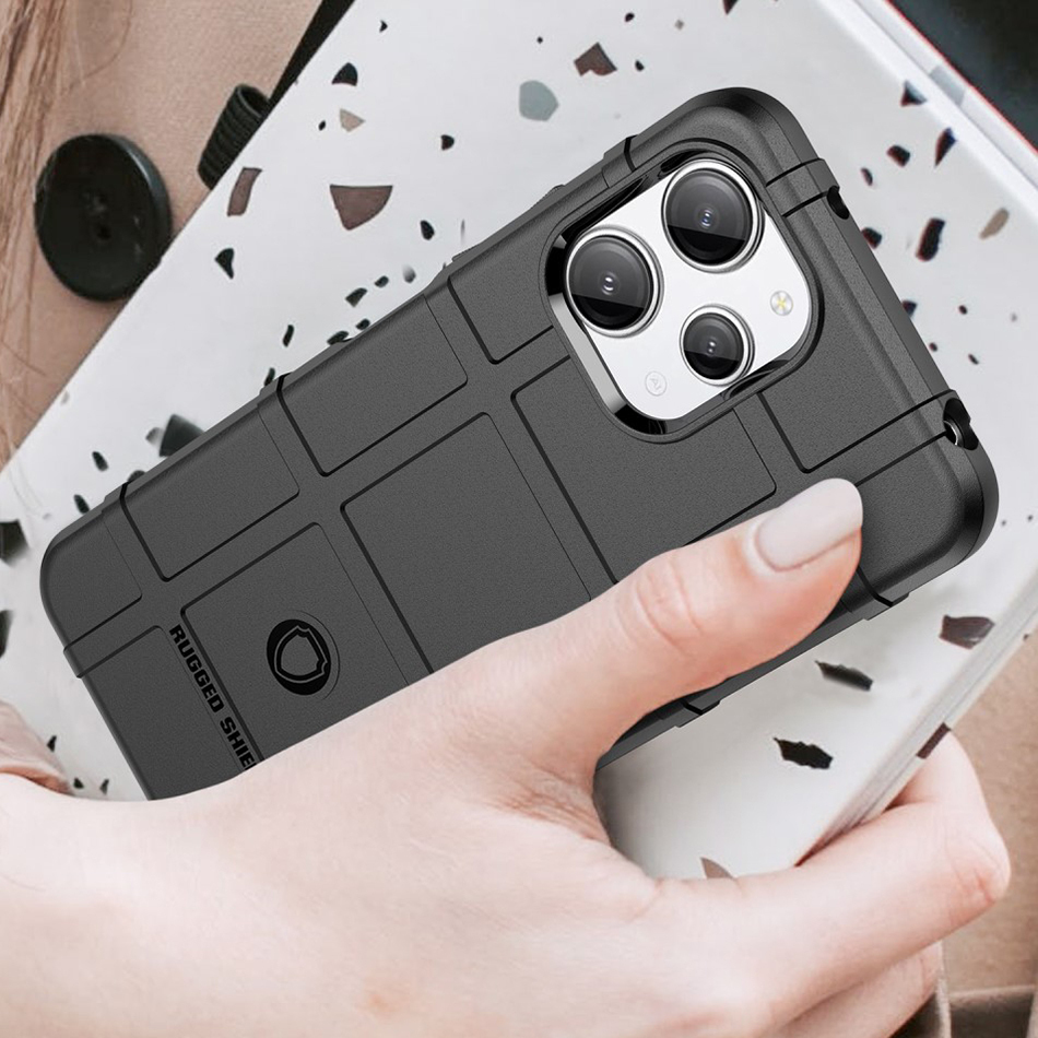 Anti-Shock Grid Texture Shockproof Case for Xiaomi Redmi 12