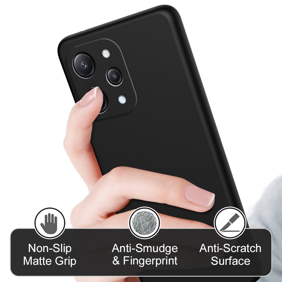 Flexi Stealth Silicone Case for Xiaomi Redmi 12 (Black)