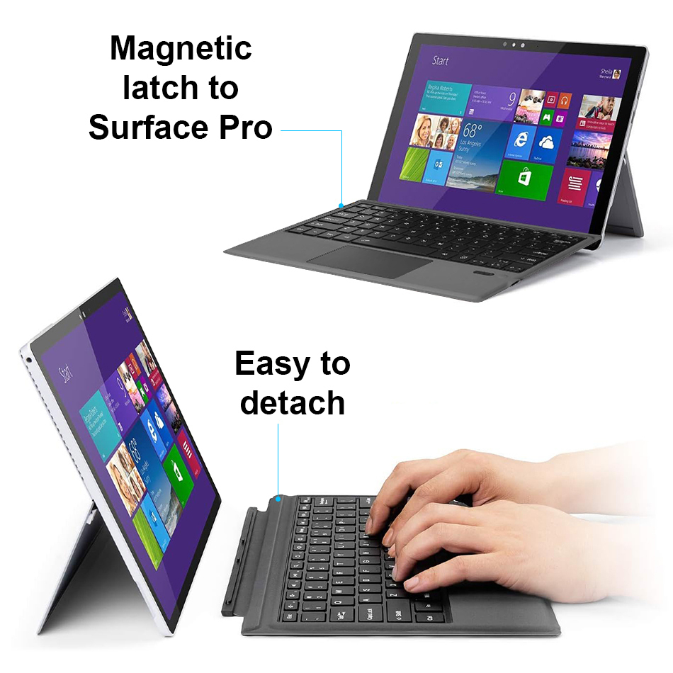 Wireless Bluetooth Keyboard for Microsoft Surface Pro 7 / 6 / 5